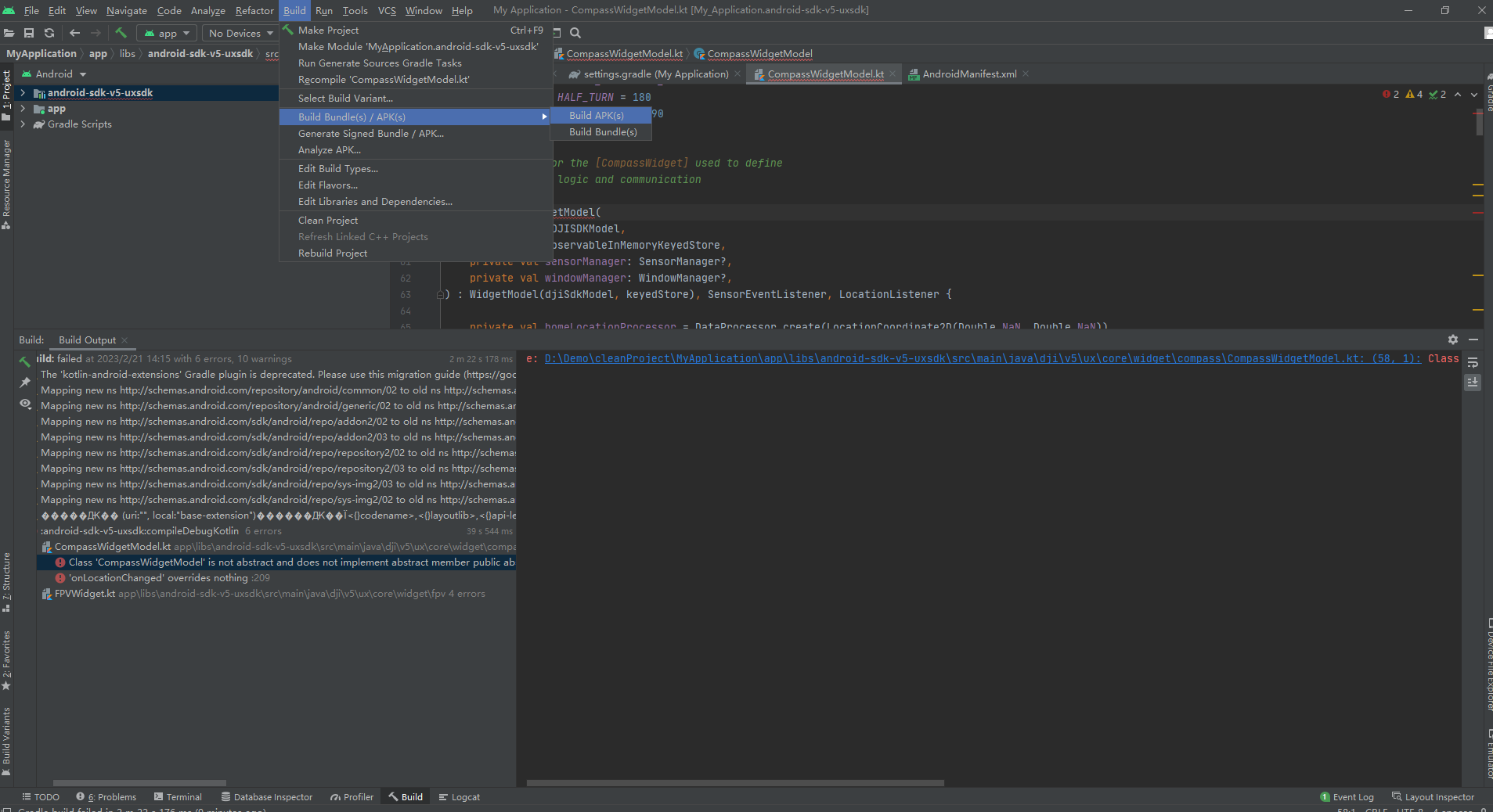 DJI Sample app does not compile at the first glance · Issue #74 · dji-sdk/Mobile-SDK-Android-V5 ...
