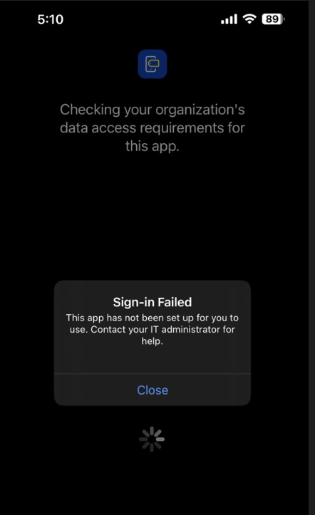 Regression In Error Handling User Identity Troubleshooting · Issue 94 · Microsoftconnect