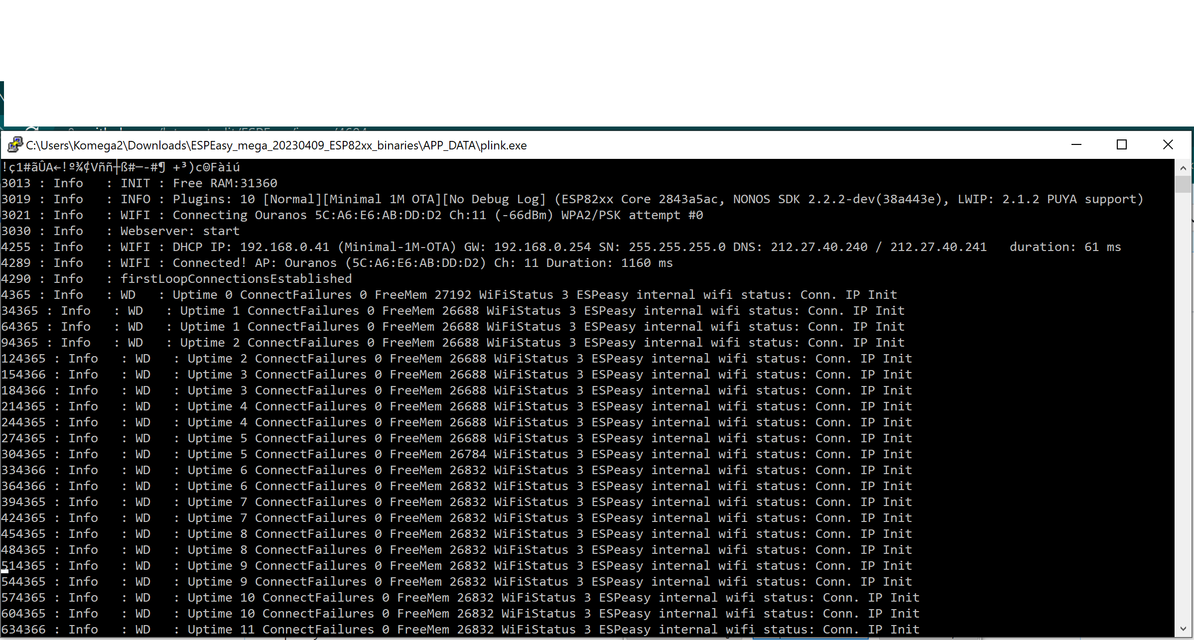 No countdown when connecting to my SSID · Issue #4604 · letscontrolit/ESPEasy · GitHub