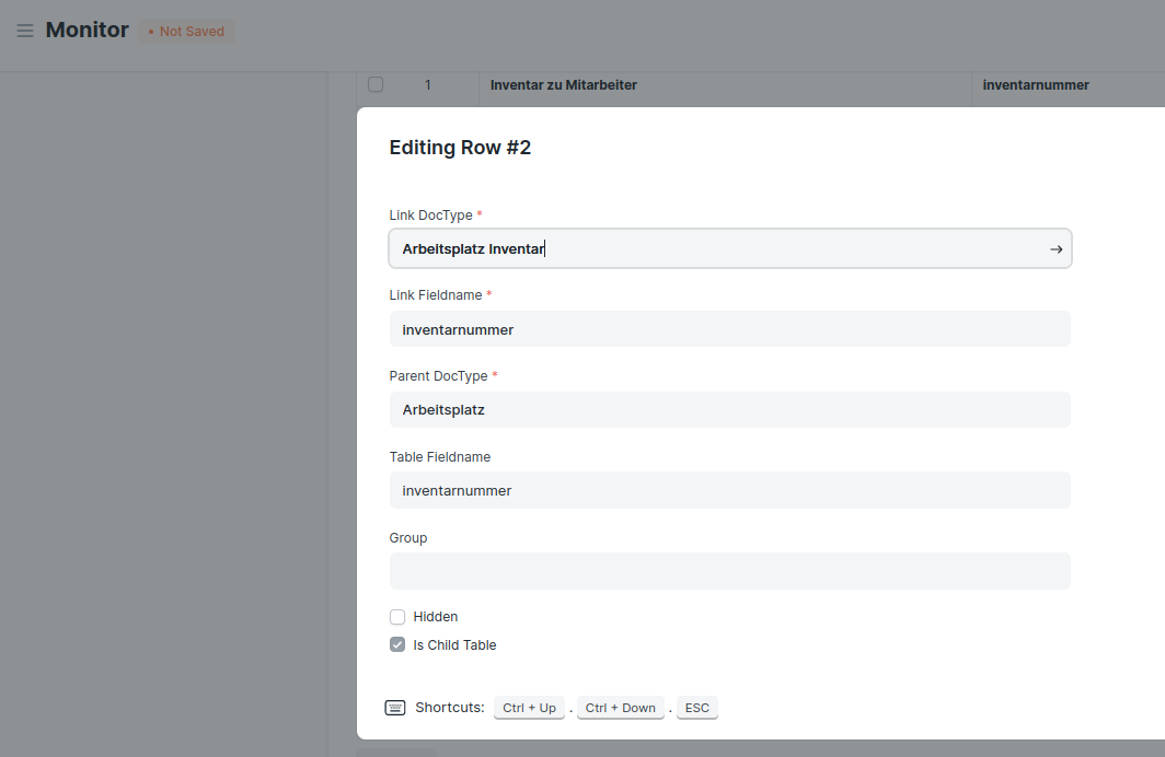 Doctype: Linked Documents do not work with child table · Issue #17899 · frappe/frappe · GitHub