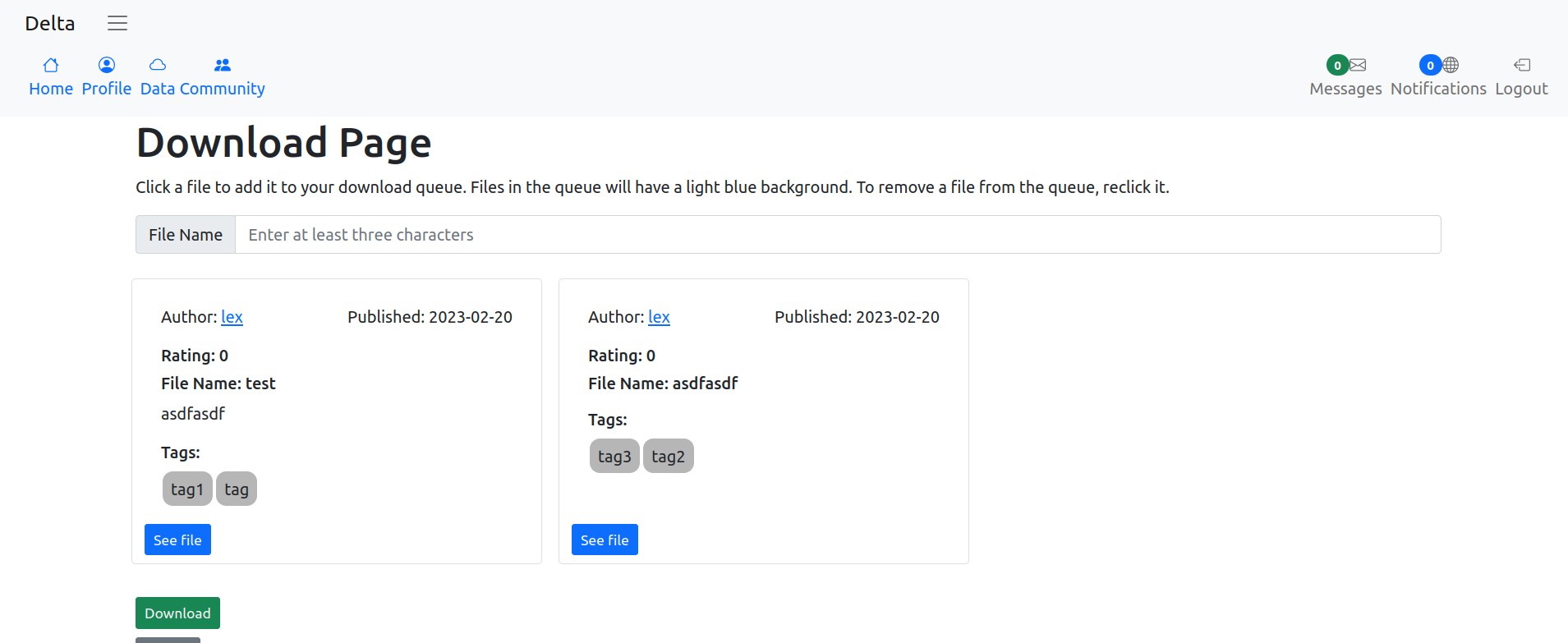 Add tags to files · Issue #265 · SCCapstone/Delta · GitHub