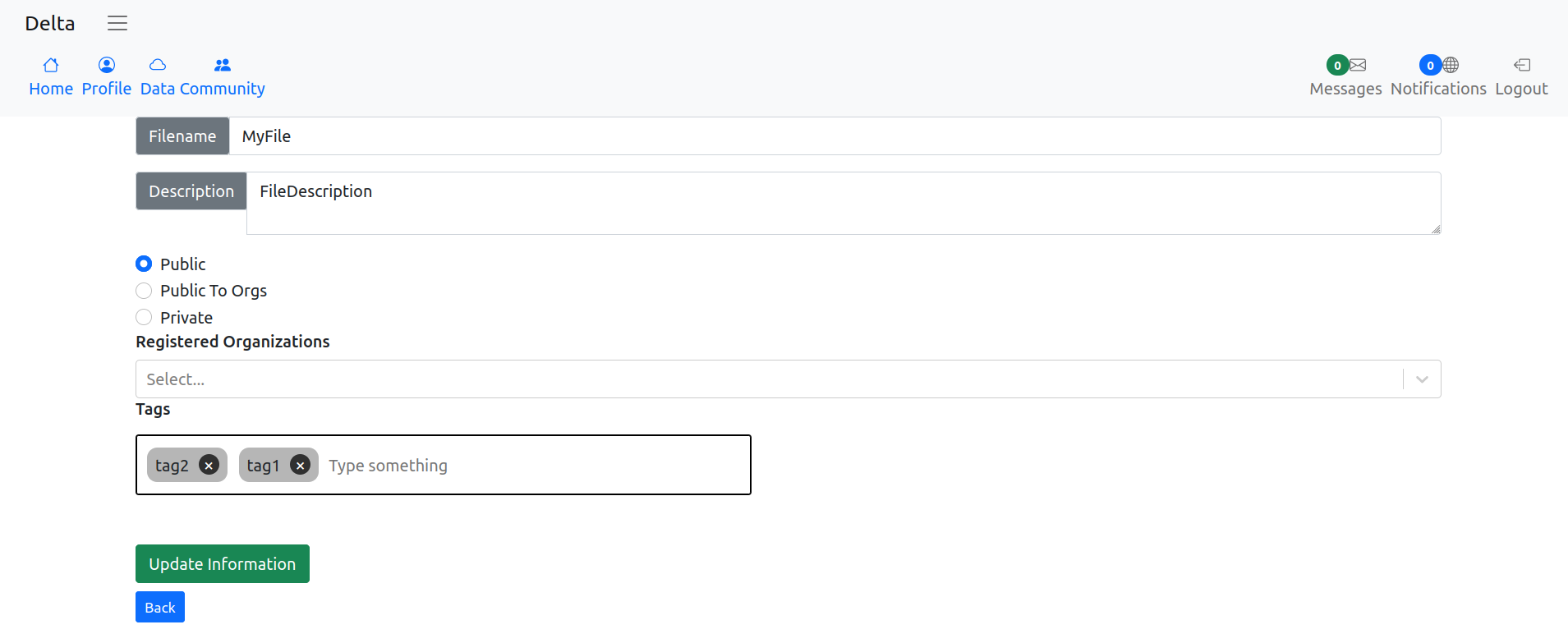 Add tags to files · Issue #265 · SCCapstone/Delta · GitHub