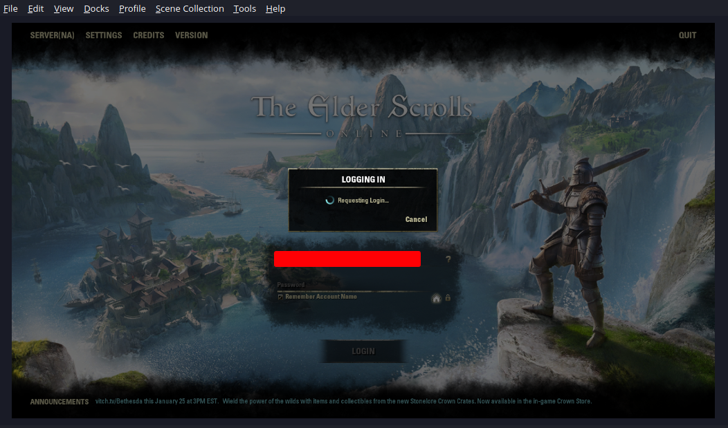 Preview and recording freezes during loading screens in Elder Scrolls Online · Issue #8102 ...