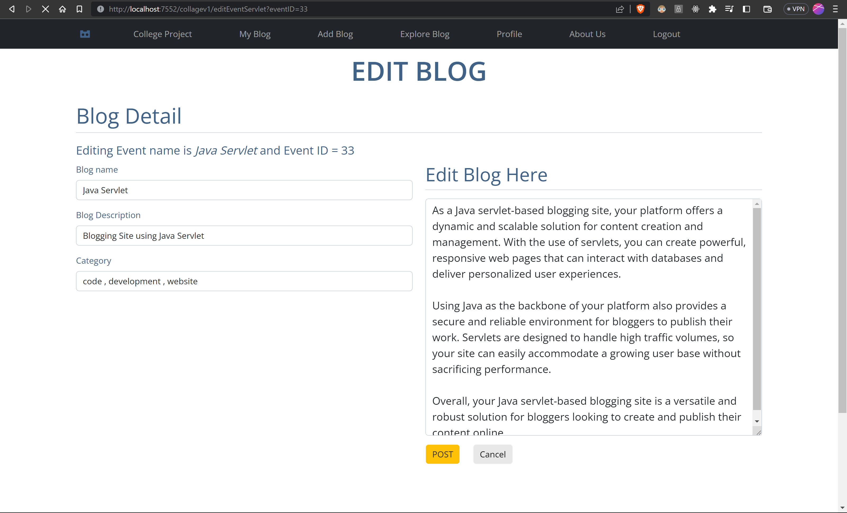 GitHub - just4kick/-project-bloggingSite-java