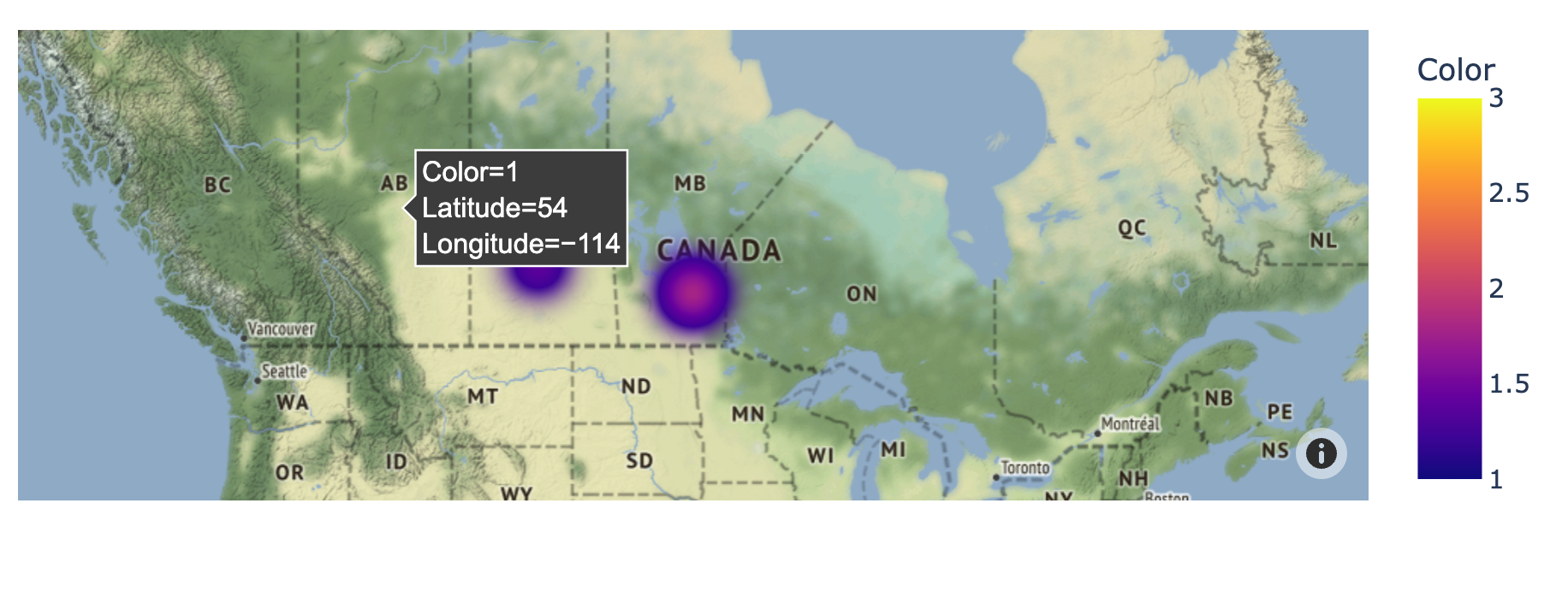 px.density_mapbox does not show the data point if z value is "1" · Issue #3604 · plotly/plotly ...