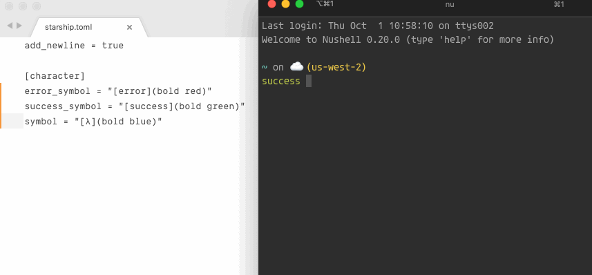 Nu shell doesn't support showing status of last command · Issue #1716 · starship/starship · GitHub