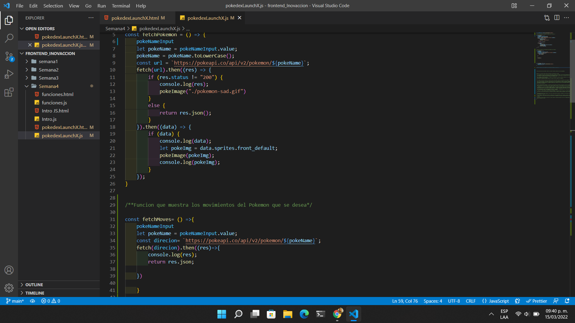 Dudas sobre Pokedex JS · LaunchX-InnovaccionVirtual FrontEnd-Mision ...