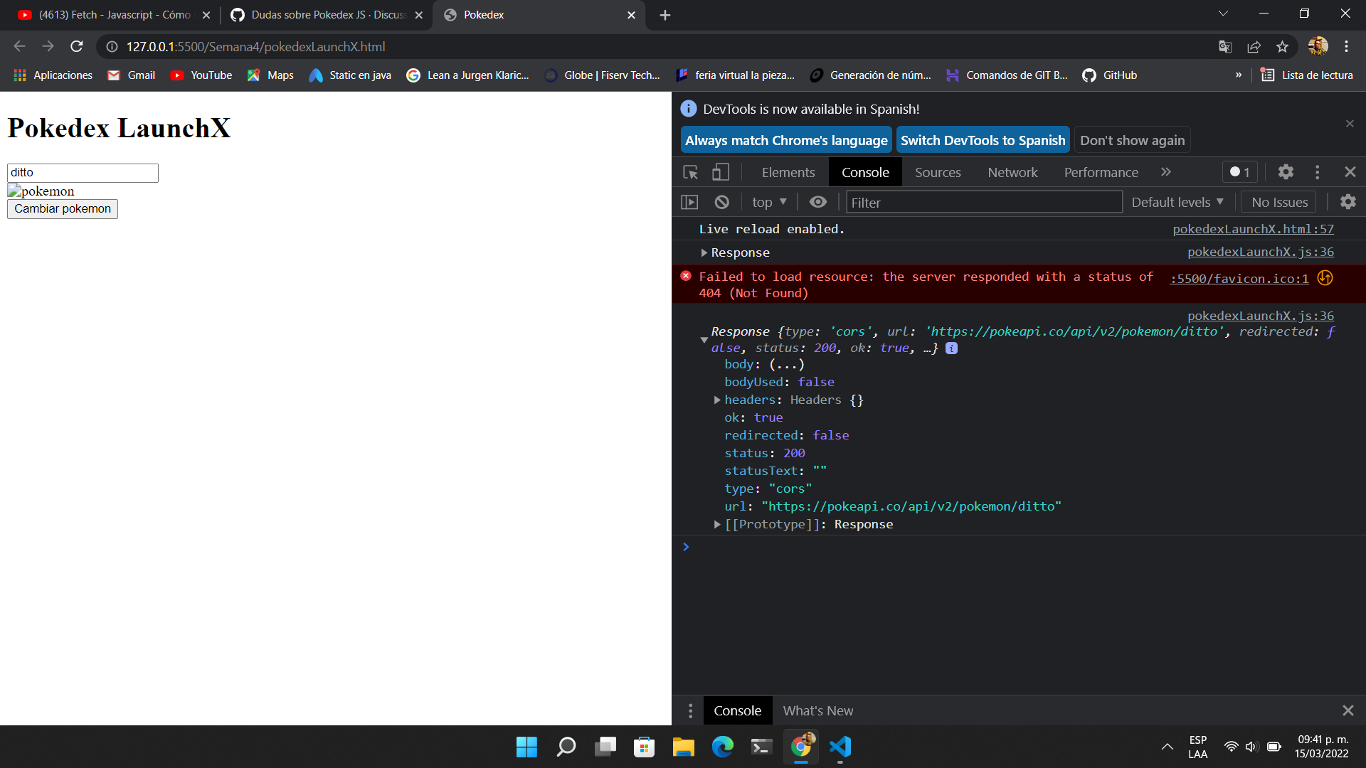 Dudas sobre Pokedex JS · LaunchX-InnovaccionVirtual FrontEnd-Mision ...