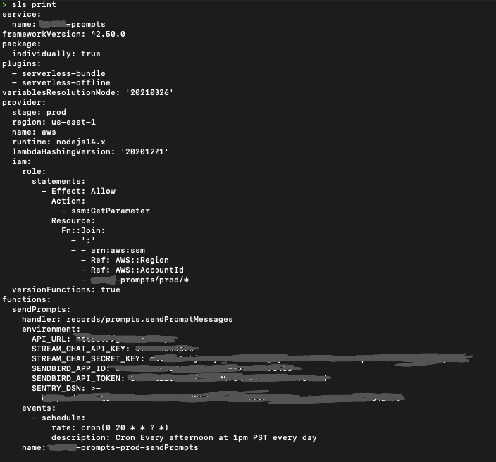 Environment variables are not defined using SSM · Issue #9676 · serverless/serverless · GitHub