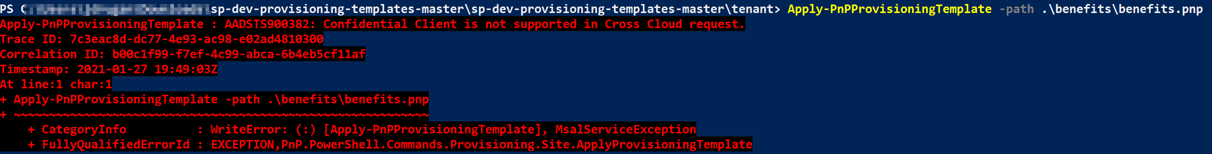 [BUG] GCC High client tokens Confidential Client is not supported in ...