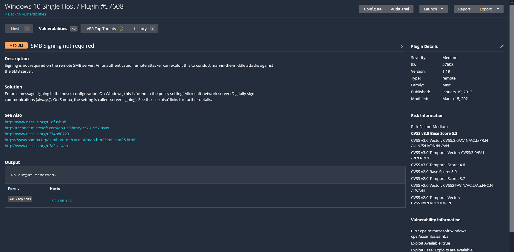 GitHub - turysanchez5/NessusHomeProject: Vulnerability mangement project where Installed and ...