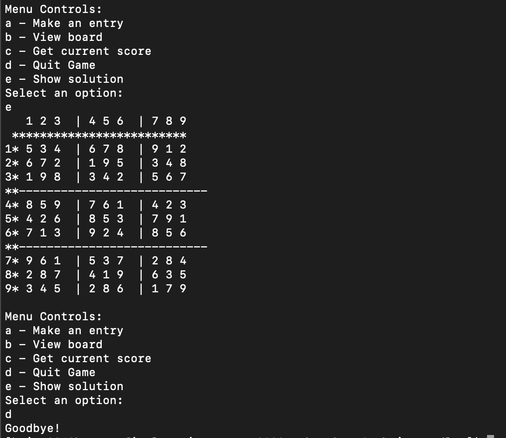 GitHub - nuharahman9/sudoku-board: final project