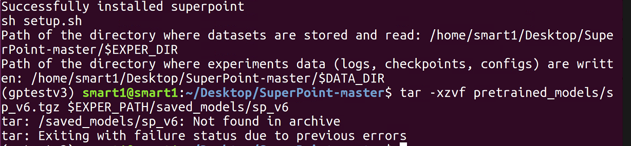 superpoint error · Issue #206 · rpautrat/SuperPoint · GitHub