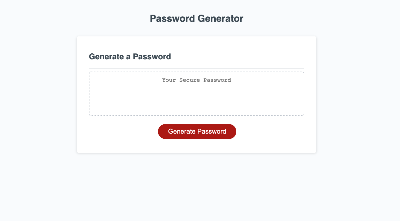 GitHub - americanoame/Password-Generator