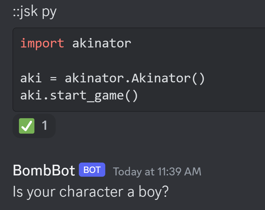getting error in whan execute akinator command in discord.py · Issue ...
