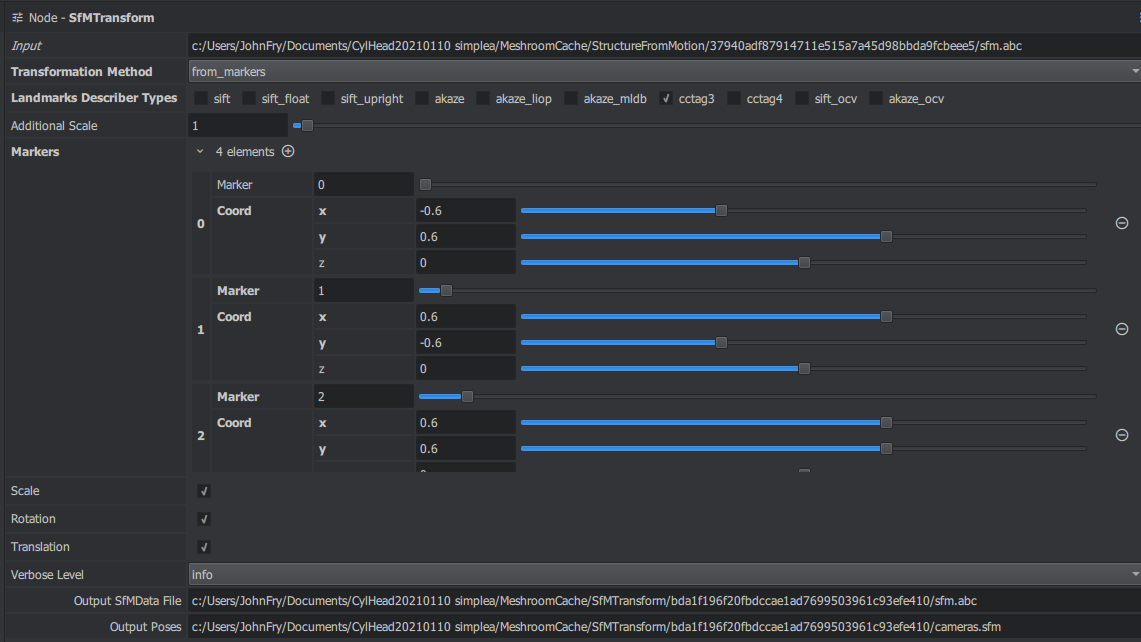 DepthMap produces incorrect point cloud after SfMTransform · Issue #1223 · alicevision/Meshroom ...