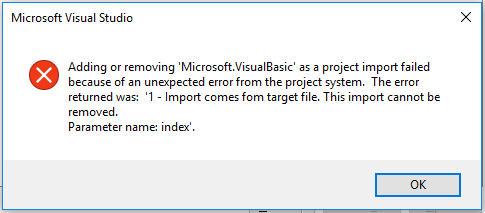 Removing Microsoft.VisualBasic import in .NETStandard Lib throws poor ...
