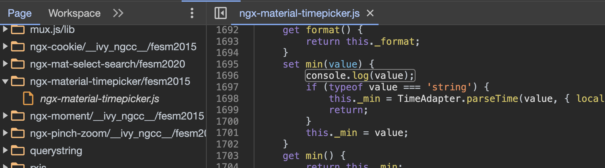 Remove Console Log From Build Fileversion 1303 · Issue 455 · Agranomngx Material
