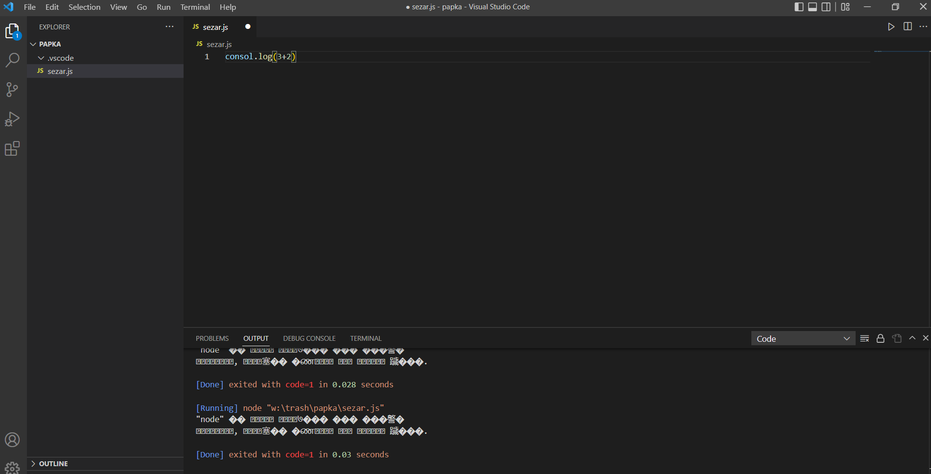 when outputting the code, it gives unknown characters instead of the result · Issue #154194 ...