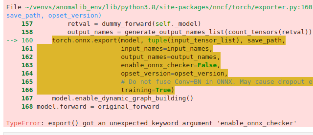 `exportmodel` Breaks With Pytorch 111 And Later · Issue 1354 · Openvinotoolkitnncf · Github