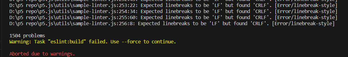 `npm test` command not working in Windows OS · Issue #6207 · processing ...