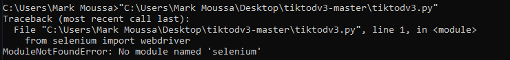 Python instantly closes after opening · Issue #31 · kangoka/tiktodv3 ...