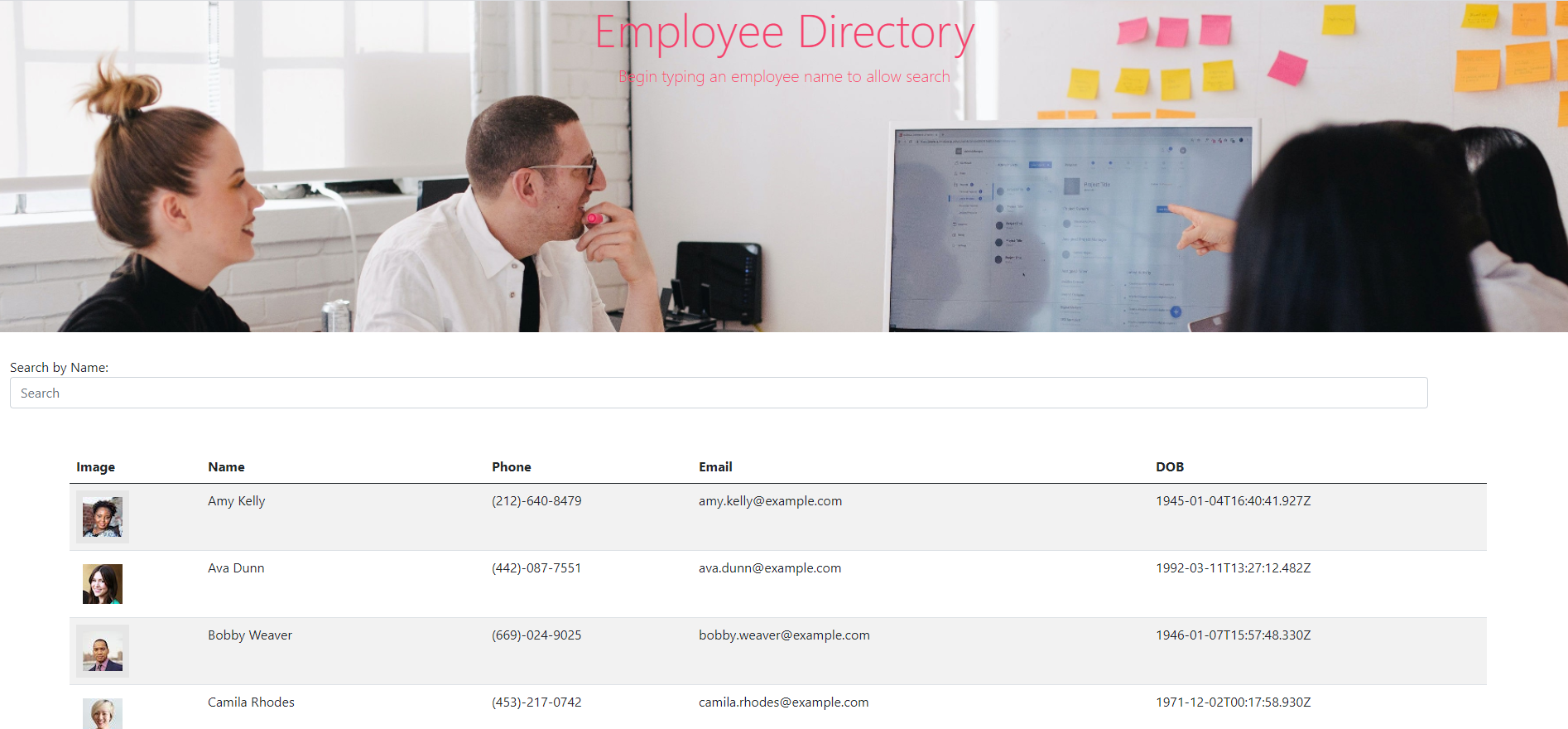 GitHub - uknity/employee-directory-2
