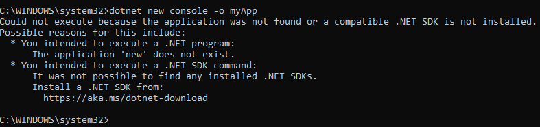 Issues Creating an app .NET Core · Issue #6020 · dotnet/core · GitHub