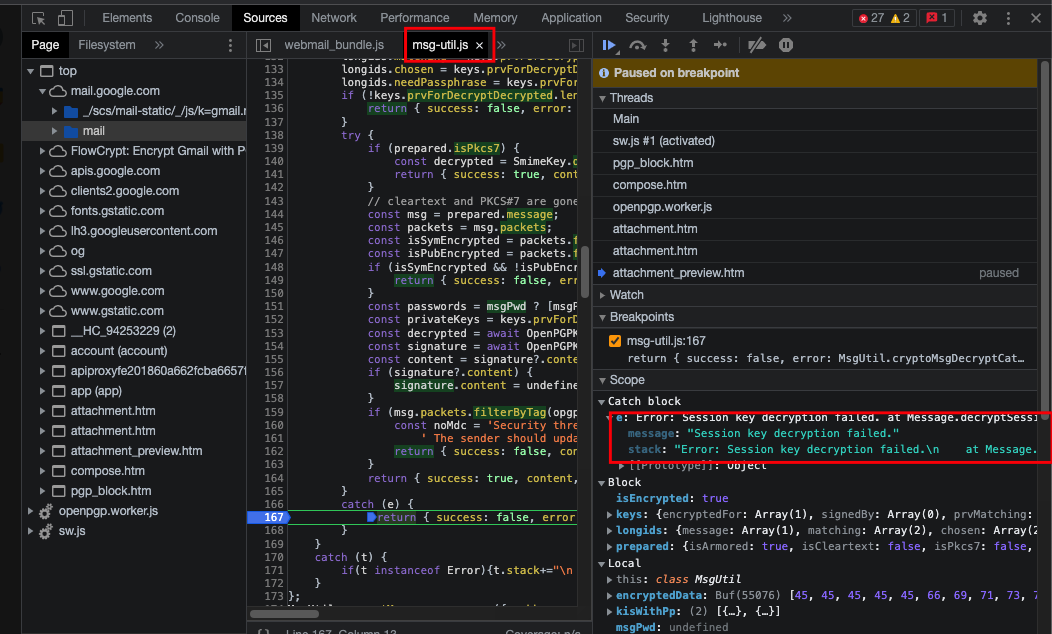 more properly display errors when decrypting attachments · Issue #3464 · FlowCrypt/flowcrypt ...