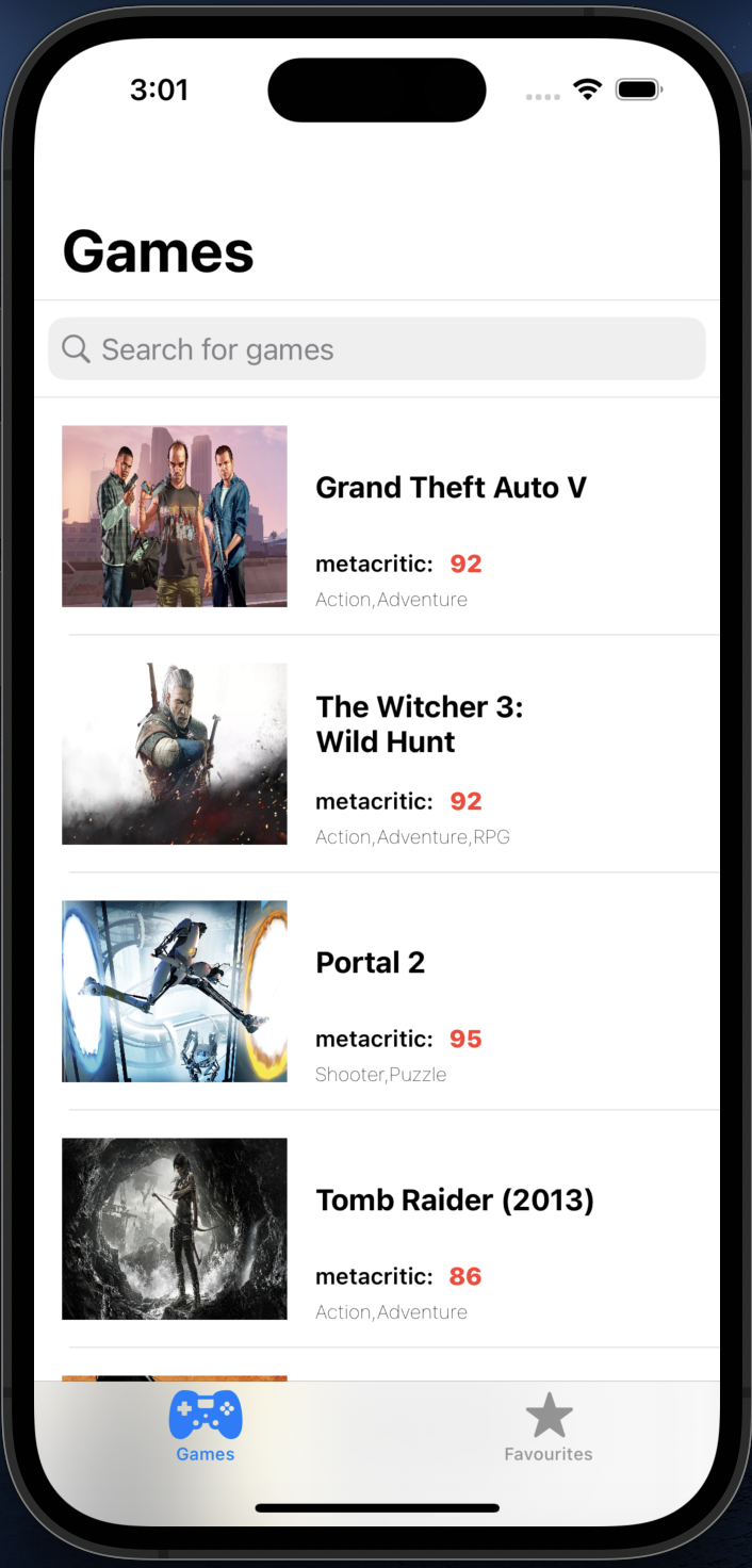 GitHub - duhanboblanli/Games-Repertory: An iOS app developed with UIKit ...