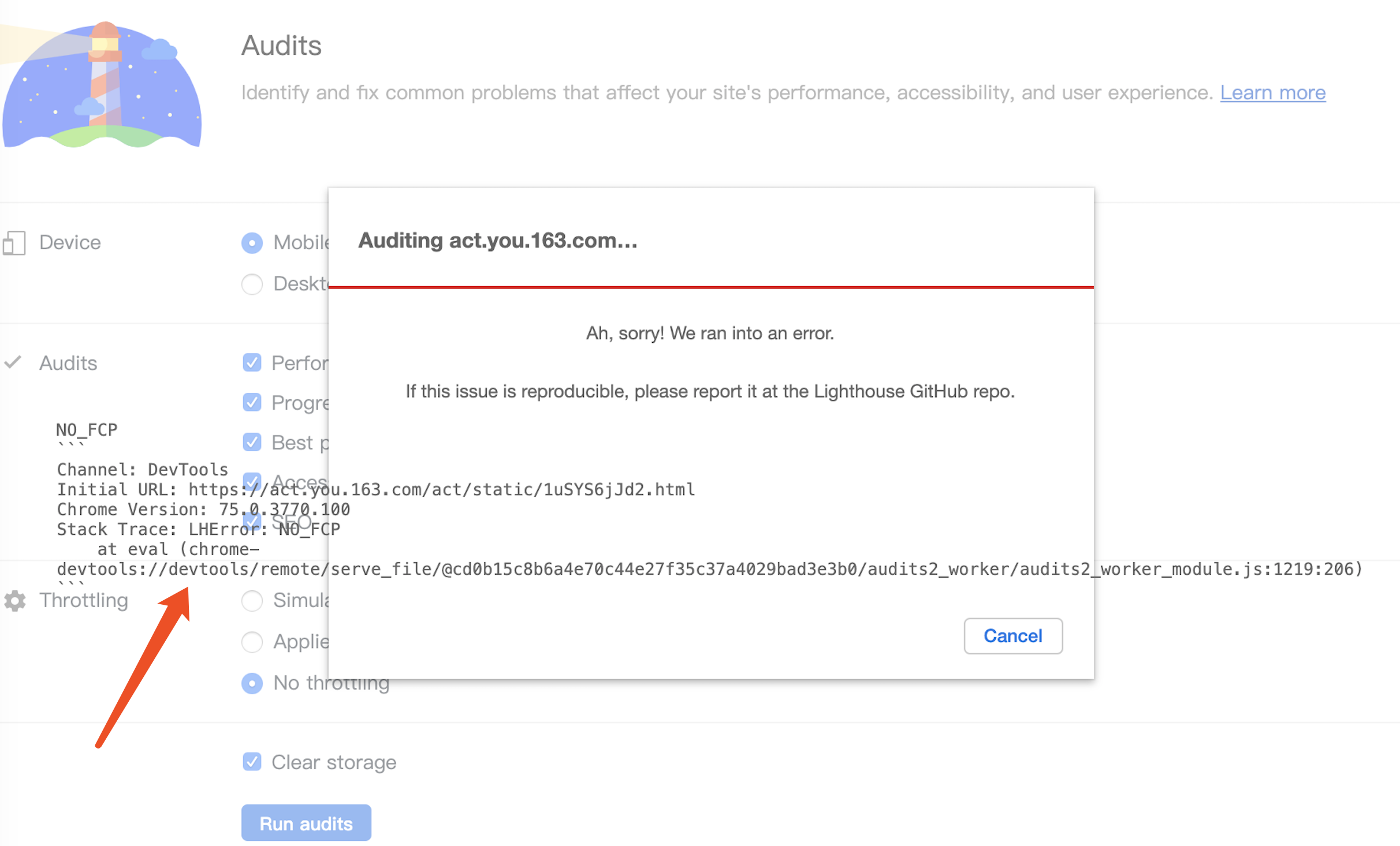 Errors looks bad in Audits · Issue #9300 · GoogleChrome/lighthouse · GitHub