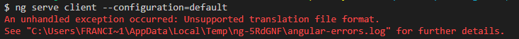 Update Angular 8 To 9 Problem With Angularjson Translation File Format