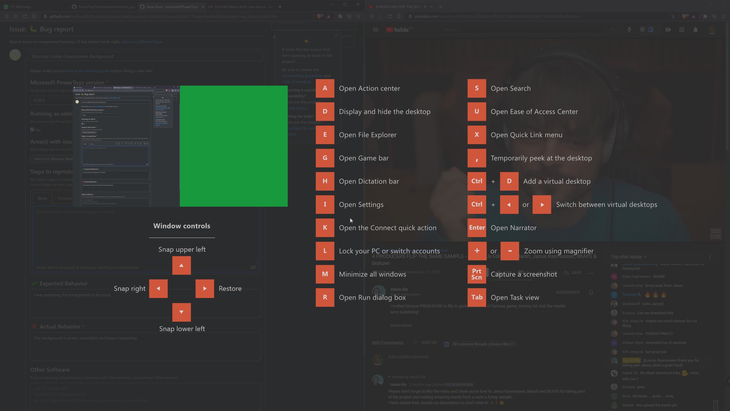 Shortcut Guide Greenscreen Background · Issue #10789 · microsoft ...