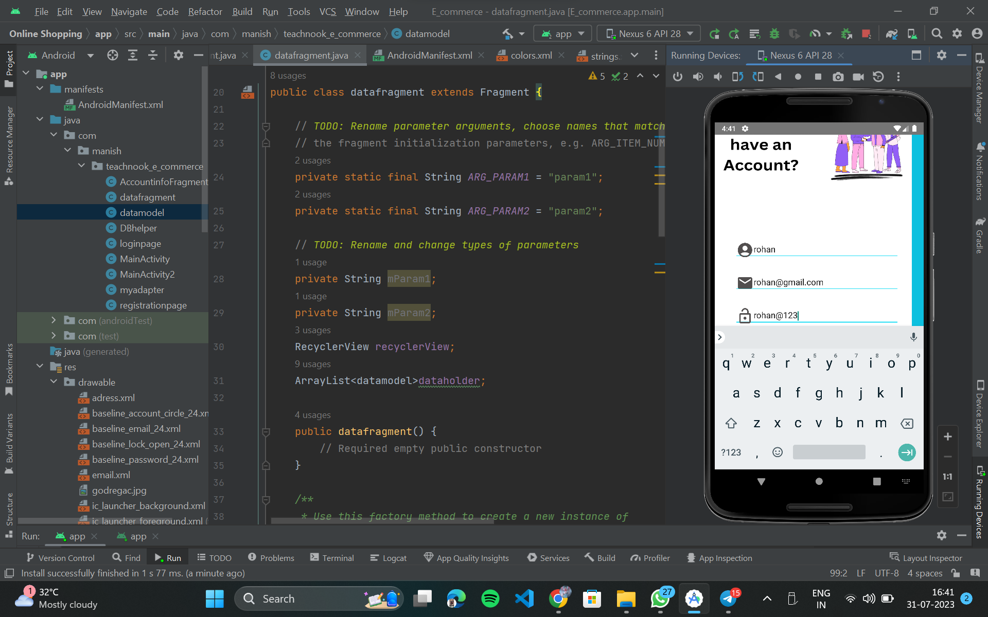 Github Manishraj27androidshoppingapp 