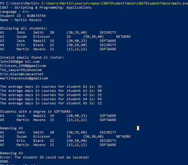 GitHub - martinhavens/CPPStaticStudentRosterTable: This program reads input strings, and parses ...