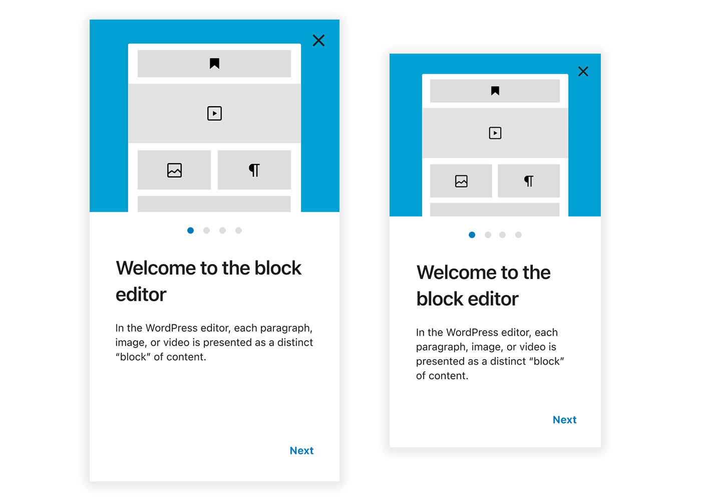 Show Welcome Guide on first visit to Customizer Widgets screen and Appearance Widgets screen ...