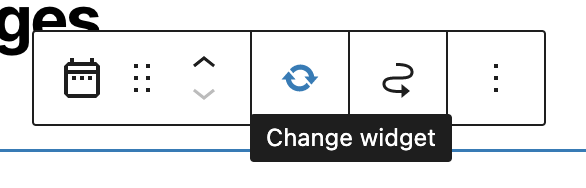 Remove "change widget" action from legacy widget toolbars · Issue #32004 · WordPress/gutenberg ...