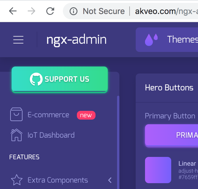 Hero button issue on the main screen · Issue #1946 · akveo/ngx-admin · GitHub