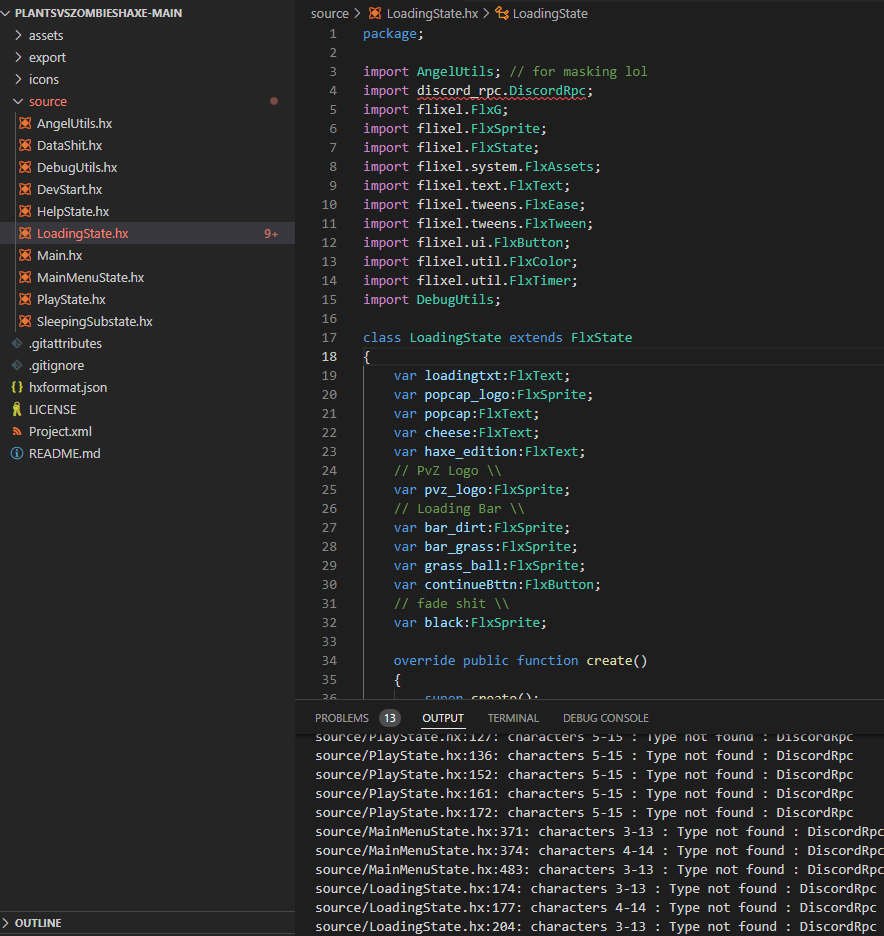 discord rpc problem · Issue #3 · Cheese-Curd/PlantsVSZombiesHaxe · GitHub