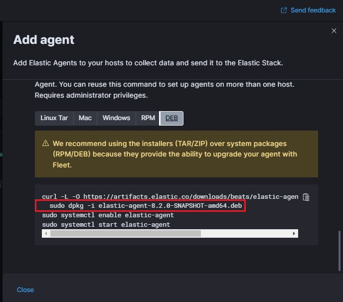 [Fleet]: Unnecessary spaces in commands available for deb and rpm standalone agent installation ...