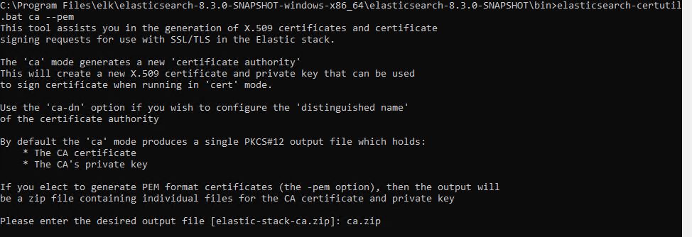 [Certs]: Java exceptions while creating certs using `elasticsearch-certutil` tool. · Issue ...