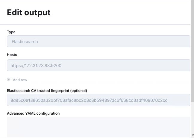 [Self-Managed][Fleet]: Fingerprint flag not available under Fleet Settings>Elasticsearch ouput ...