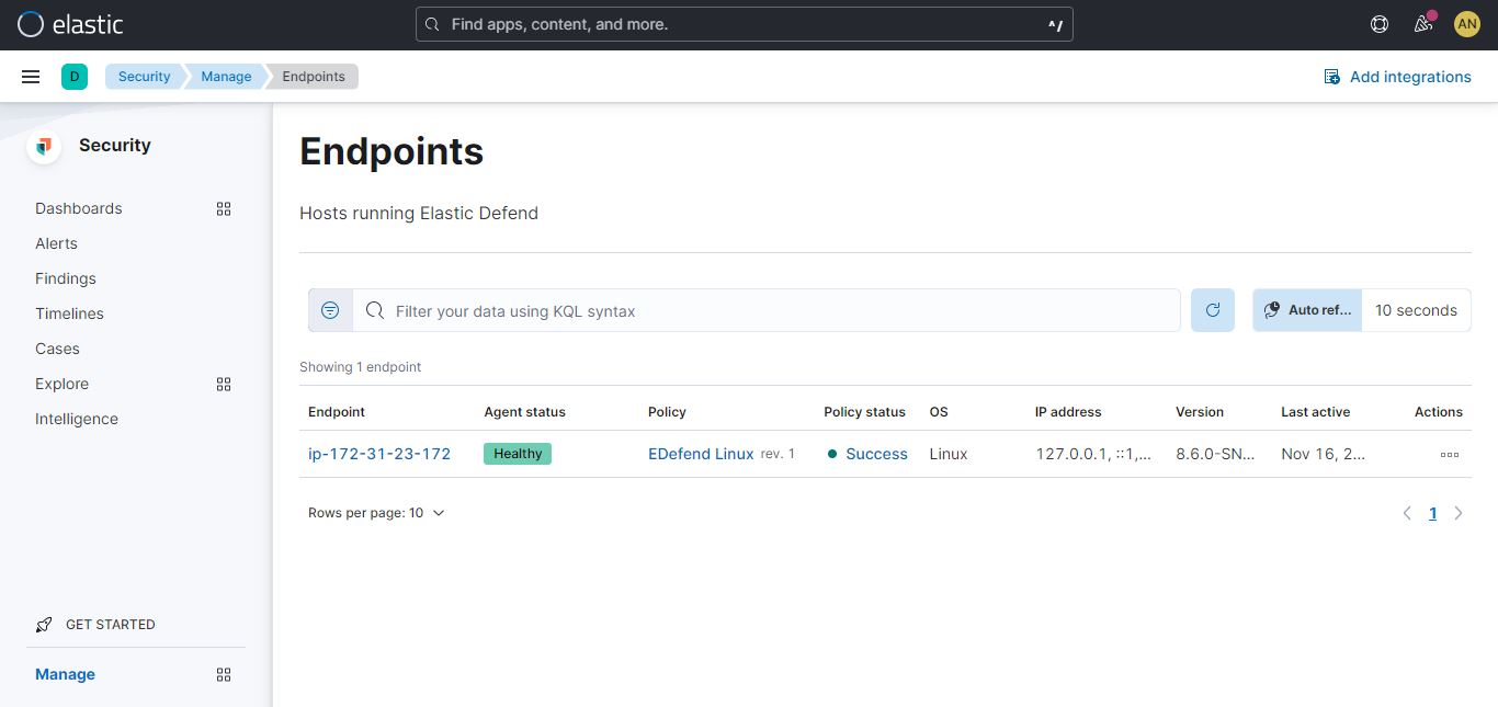 [Security Solution] Agent goes unhealthy on adding Endpoint Defend integration. · Issue #145202 ...