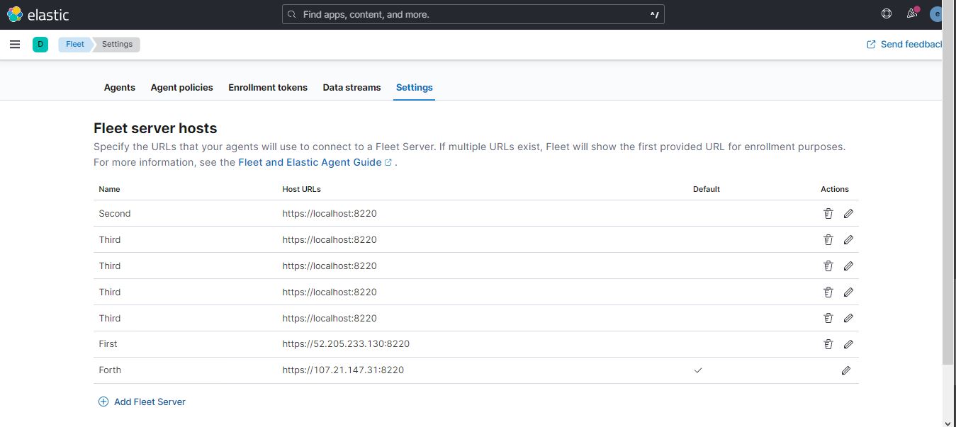 [Self-Managed]: User is able to add duplicate Fleet server host url to settings from Add agent ...