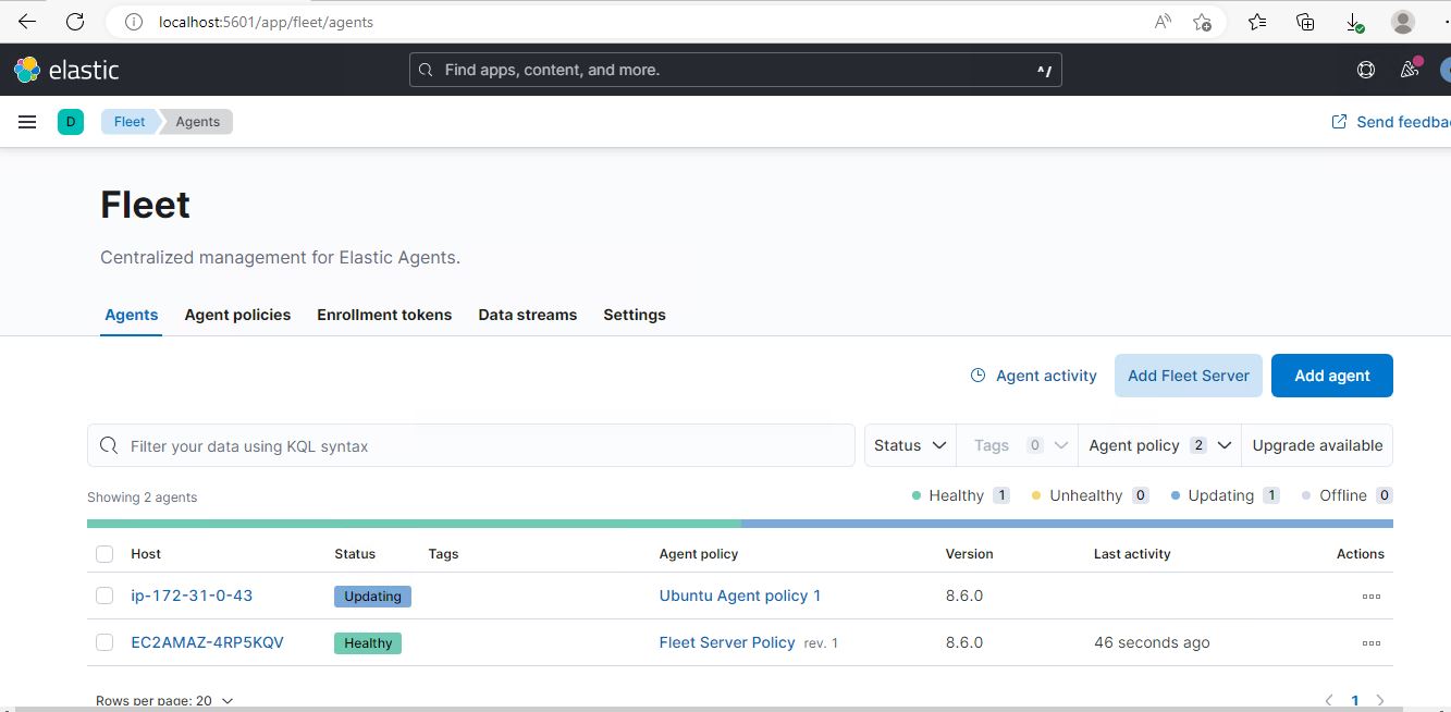 [Self-Managed]: No data under data streams tab for secondary agent installed on self-managed ...