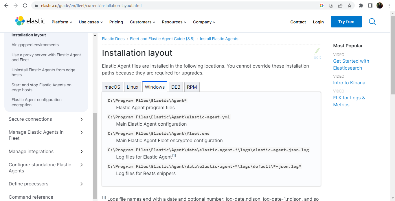 [Fleet]: --basepath info missing under elastic docs for 8.8.0. · Issue #237 · elastic/ingest ...