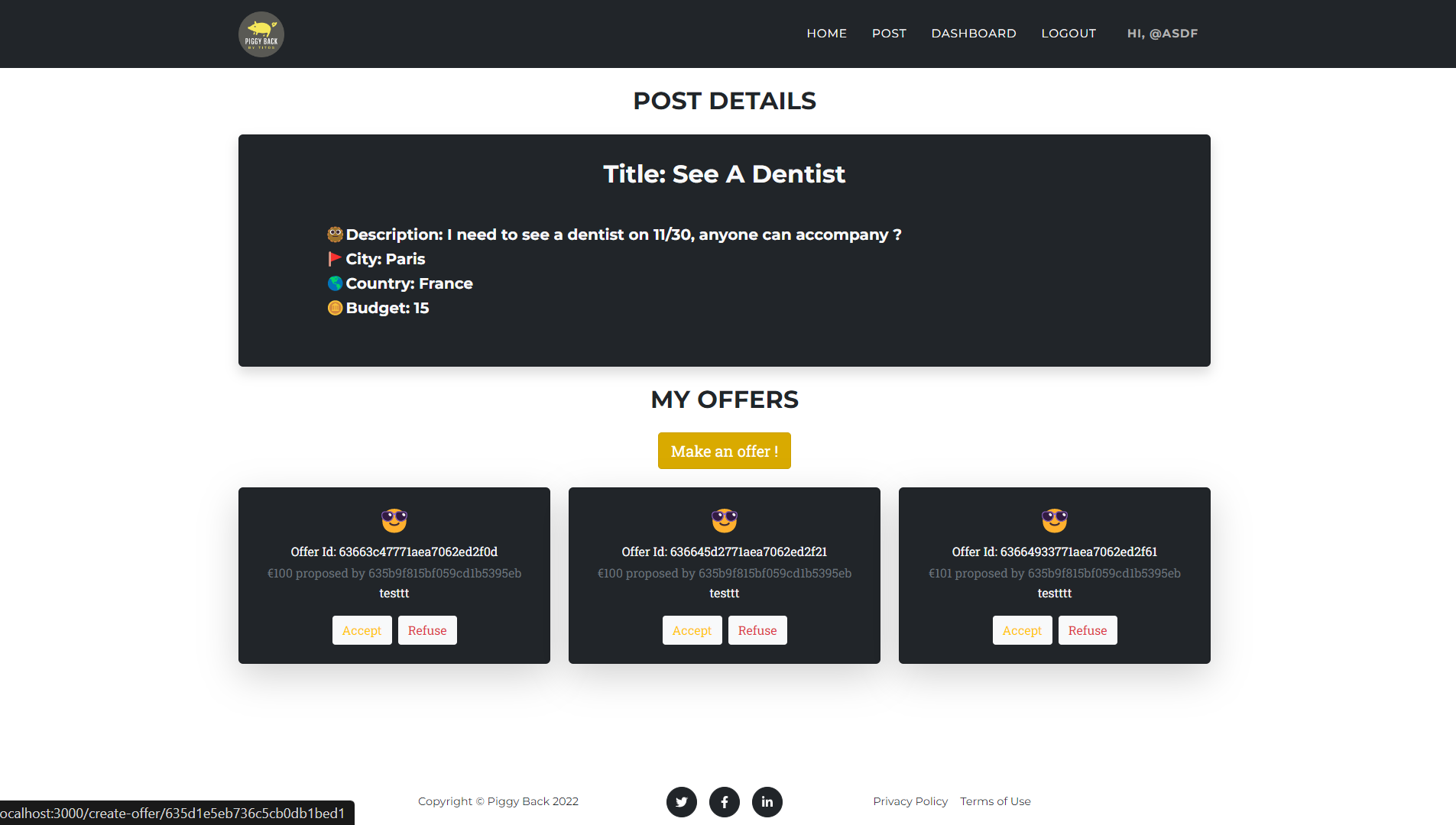 GitHub - tiffanychang-fr/piggy-back-client