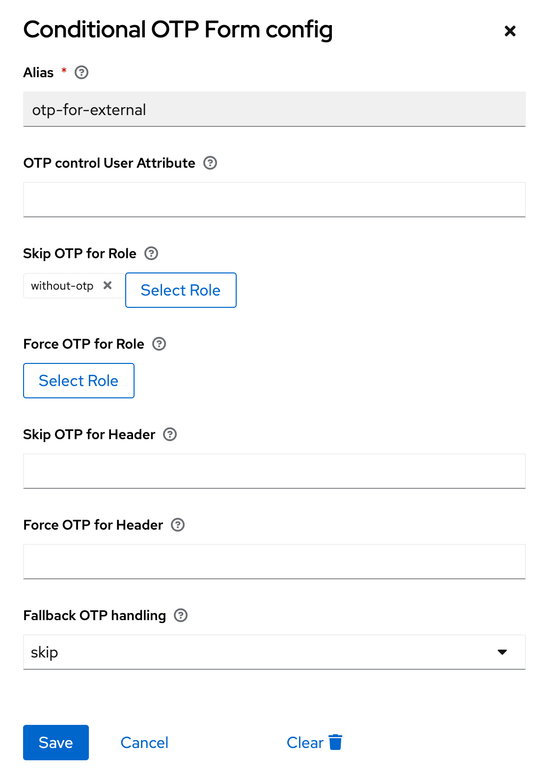 Skip OTP for role in Conditional OTP Form doesn't work · Issue #15514 ...