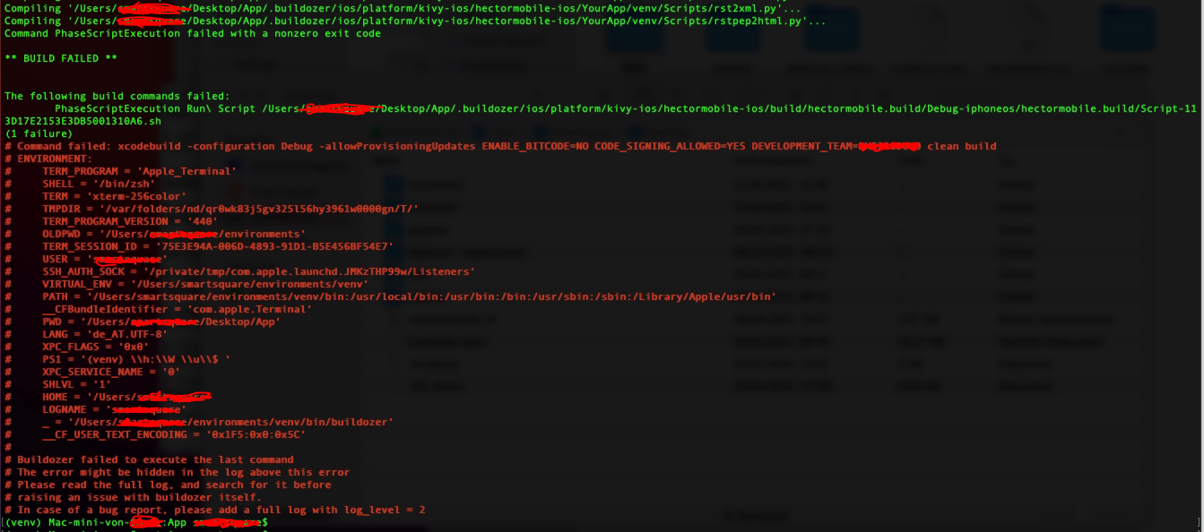 Build failed on MacMini with M1 Processor while PhaseScriptExecution Script ...