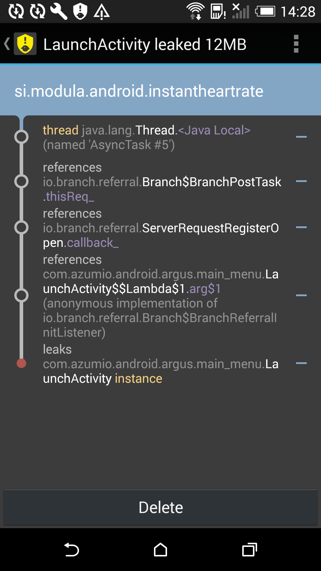 Memory leak on BranchReferralInitListener · Issue #380 · BranchMetrics/android-branch-deep ...